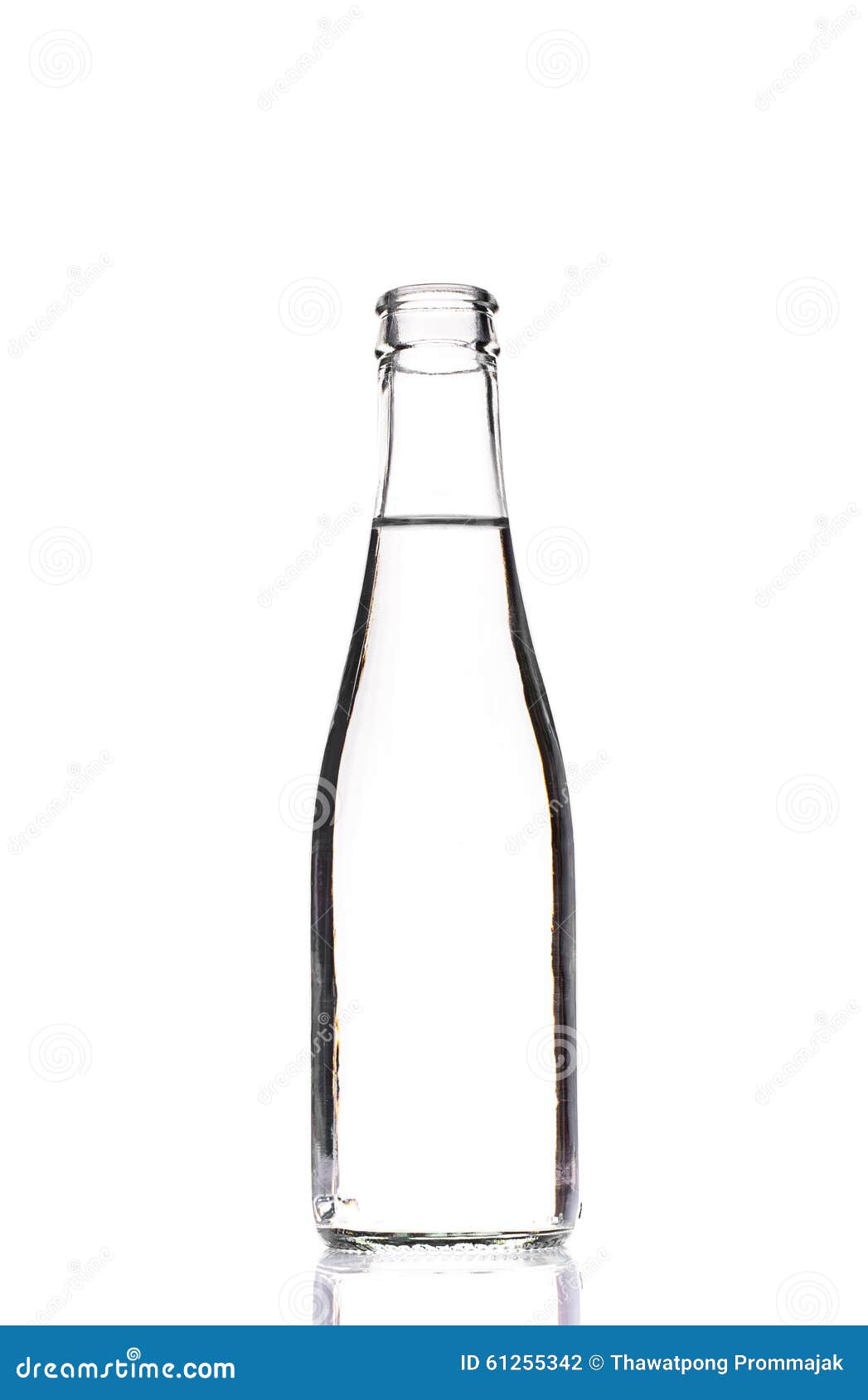 Glass Bottle with a White Liquid. Stock Photo - Image of full, bottled ...