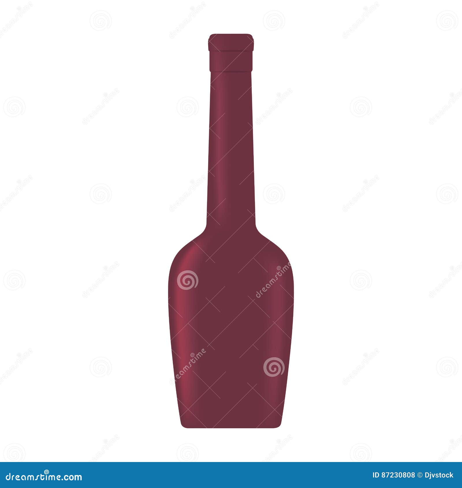 Glass Bottle Wine Liquid Design Stock Illustration - Illustration of ...