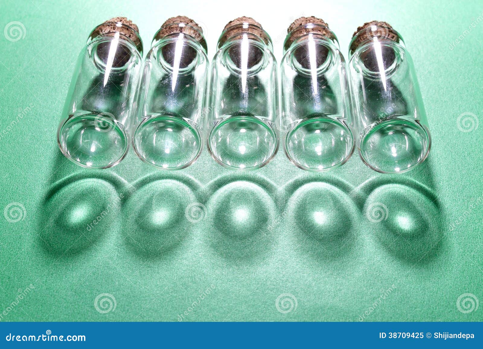 Glass Bottles and Reflections Stock Image - Image of process, buying ...