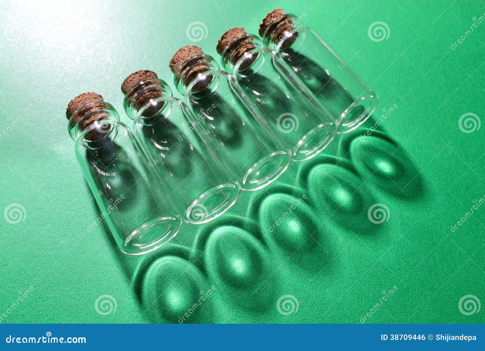 Glass Bottles and Reflections Stock Photo - Image of commodity ...