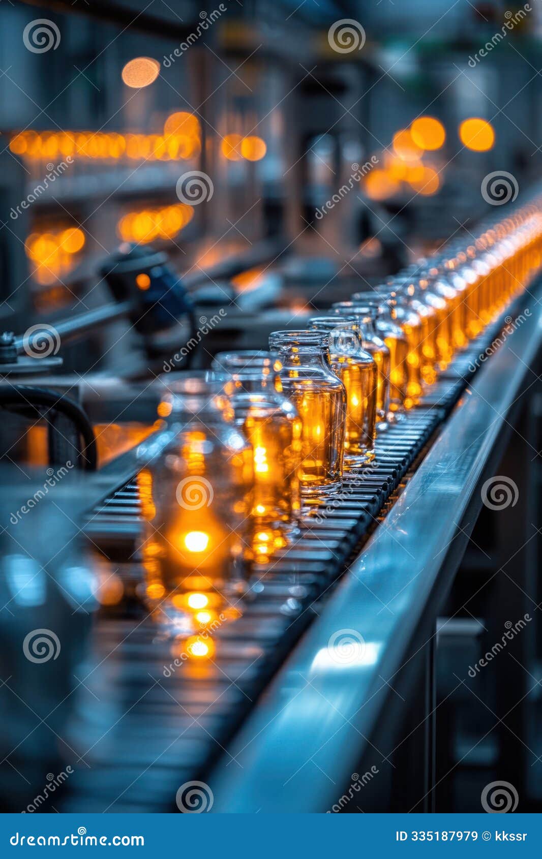 Glass Bottling, an Automated Assembly Line Efficiently Processes Glass ...