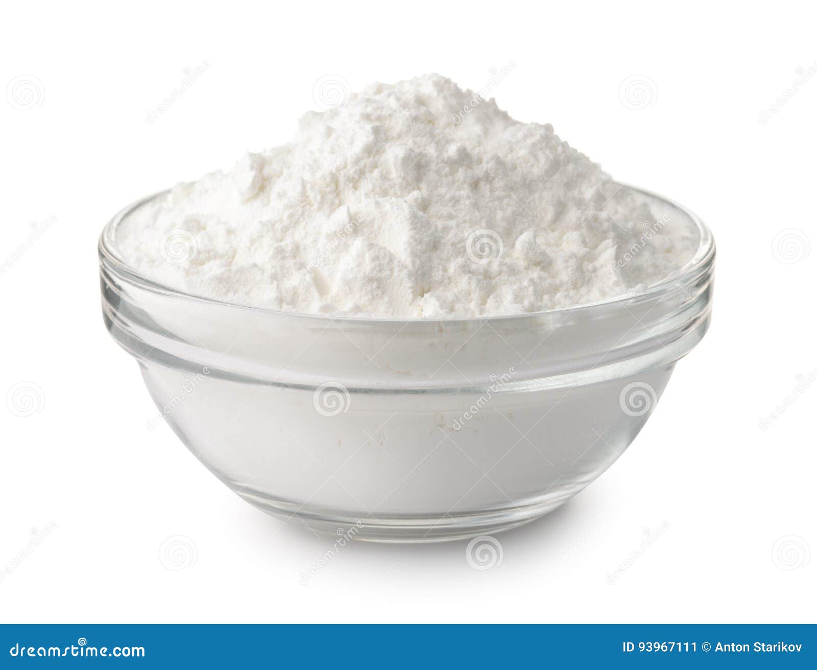 Glass bowl of corn starch stock image. Image of front - 93967111