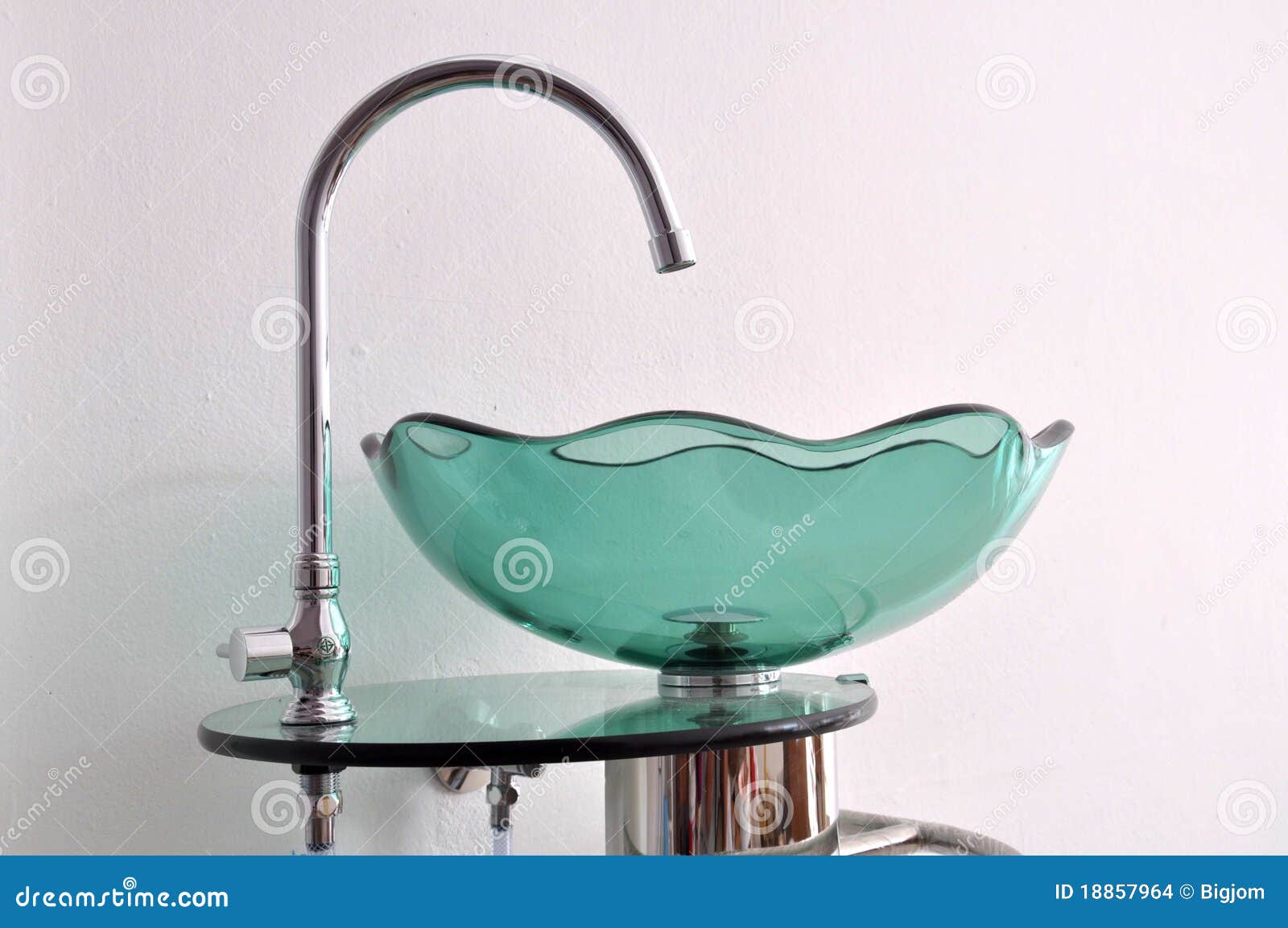 Glass bowl hand wash basin stock photo. Image of appliance - 18857964