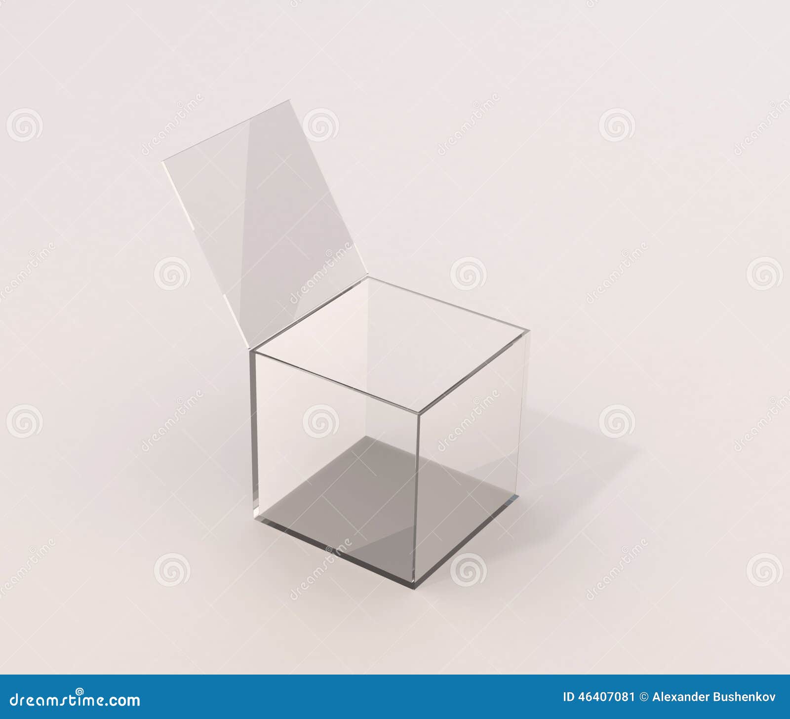 Glass box stock illustration. Illustration of objects - 46407081