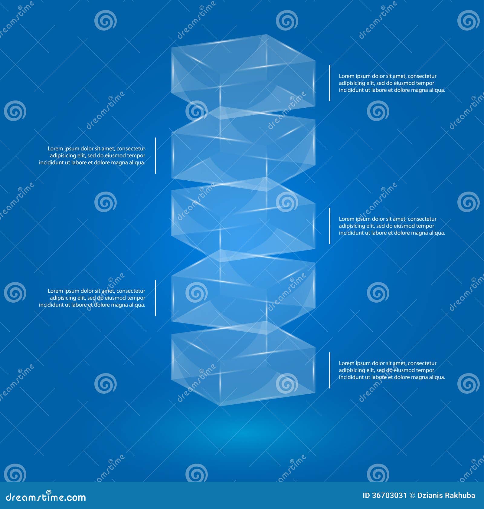 Glass boxes infographic stock vector. Illustration of navigation - 36703031