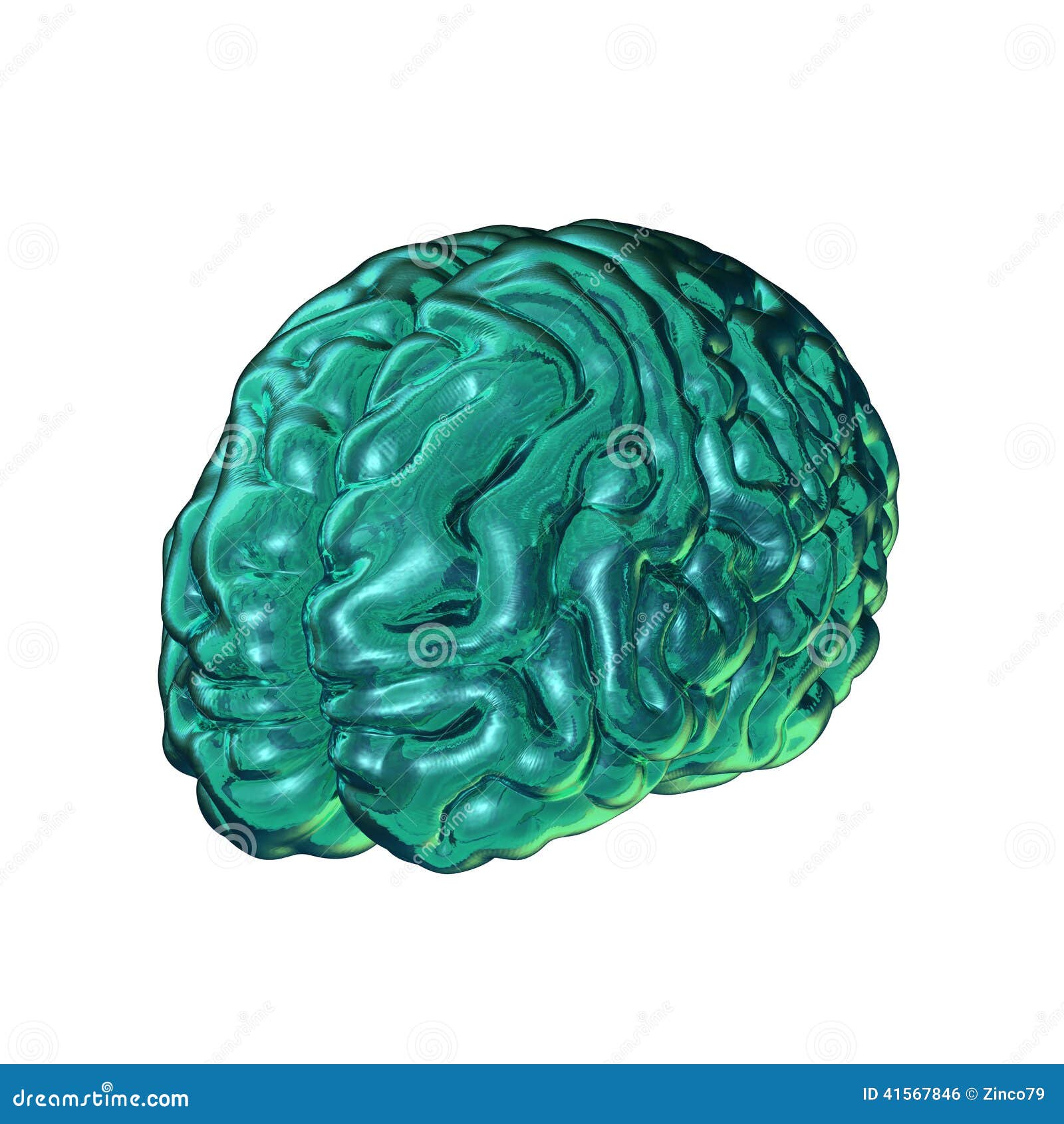 Glass brain stock illustration. Illustration of bright - 41567846