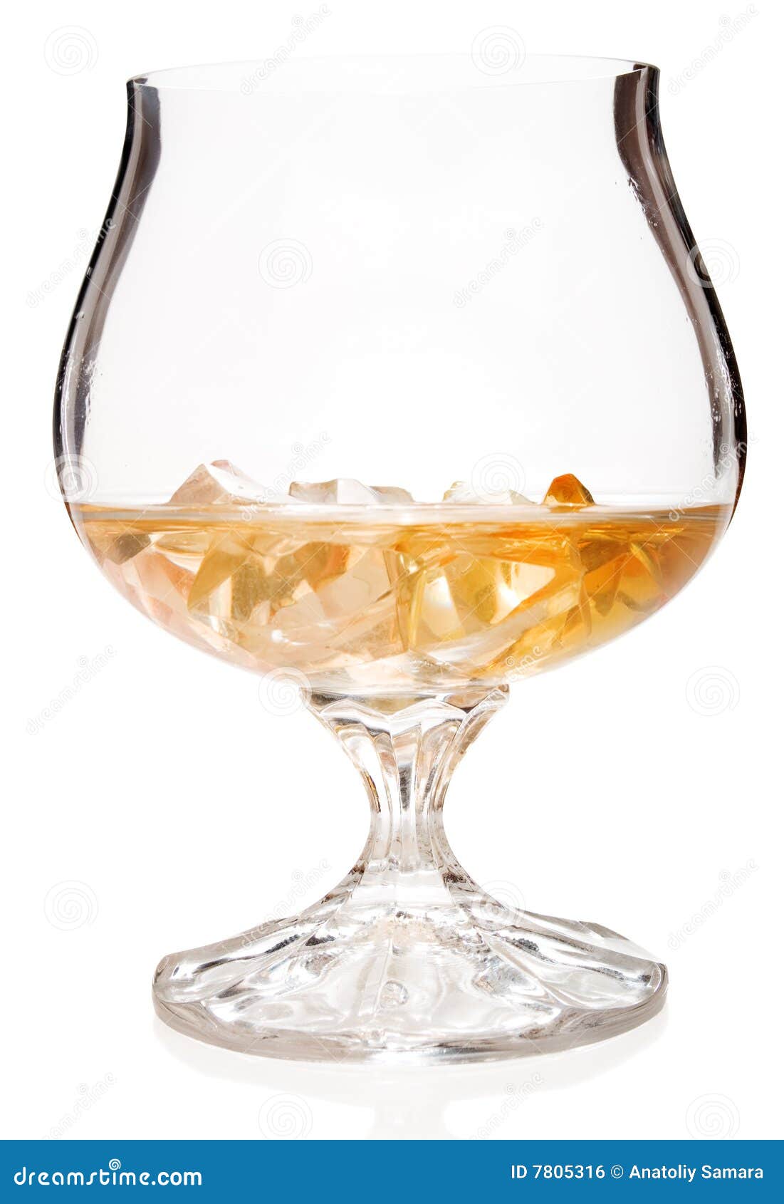 Glass with brandy stock photo. Image of booze, isolated - 7805316