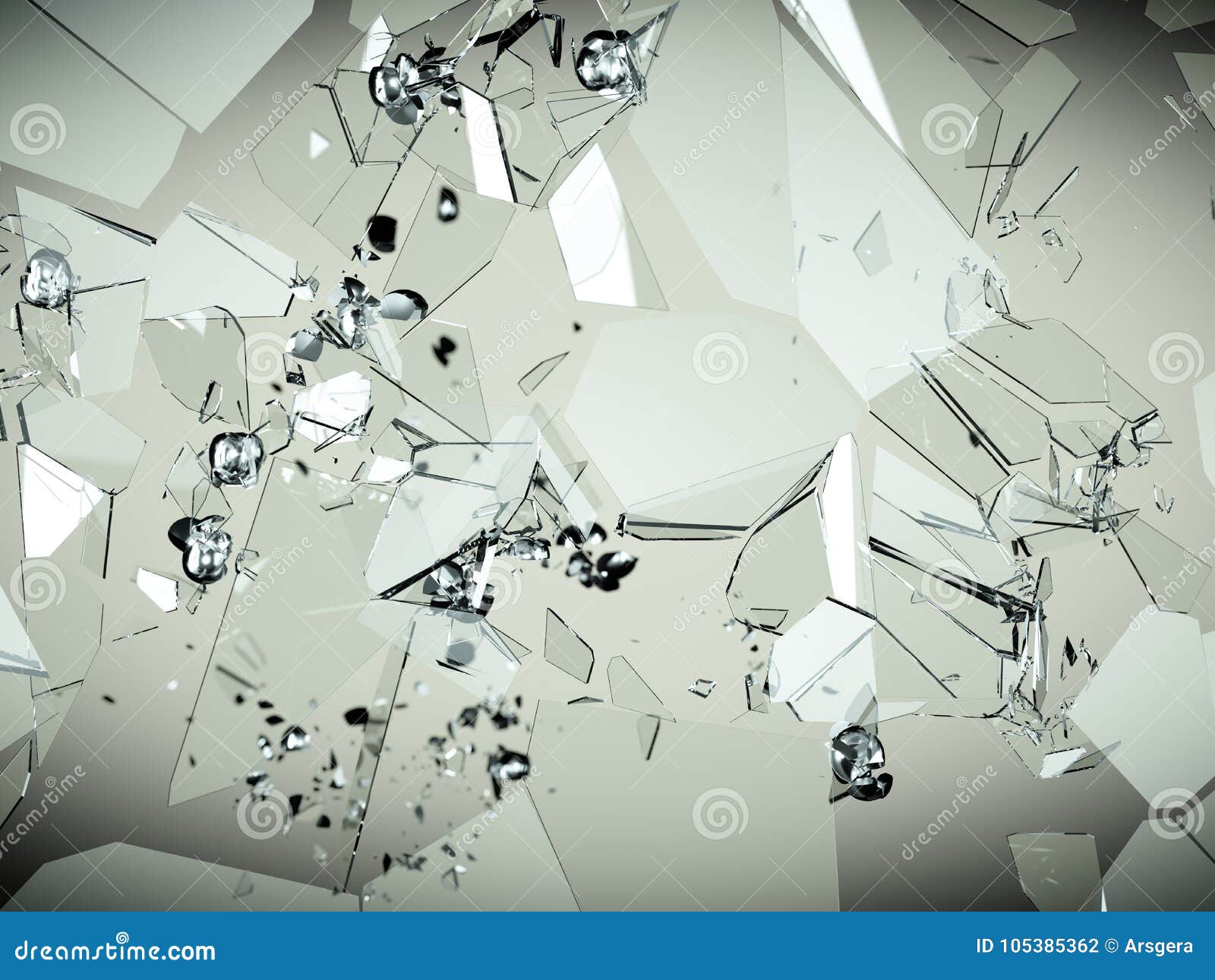Glass breaking and shatter stock illustration. Illustration of mirror ...
