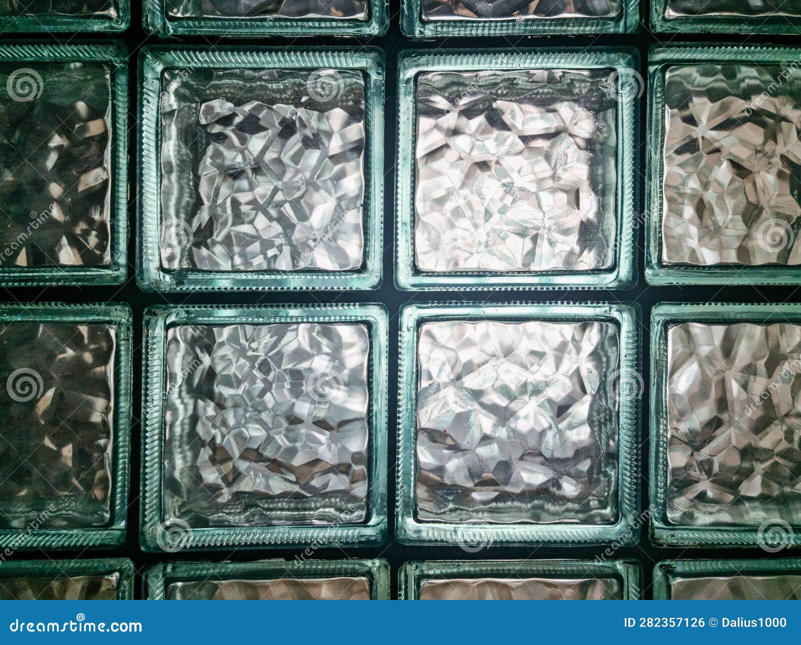 Glass Brick Wall - Made in Soviet Times it Eastern Europe Stock Photo ...