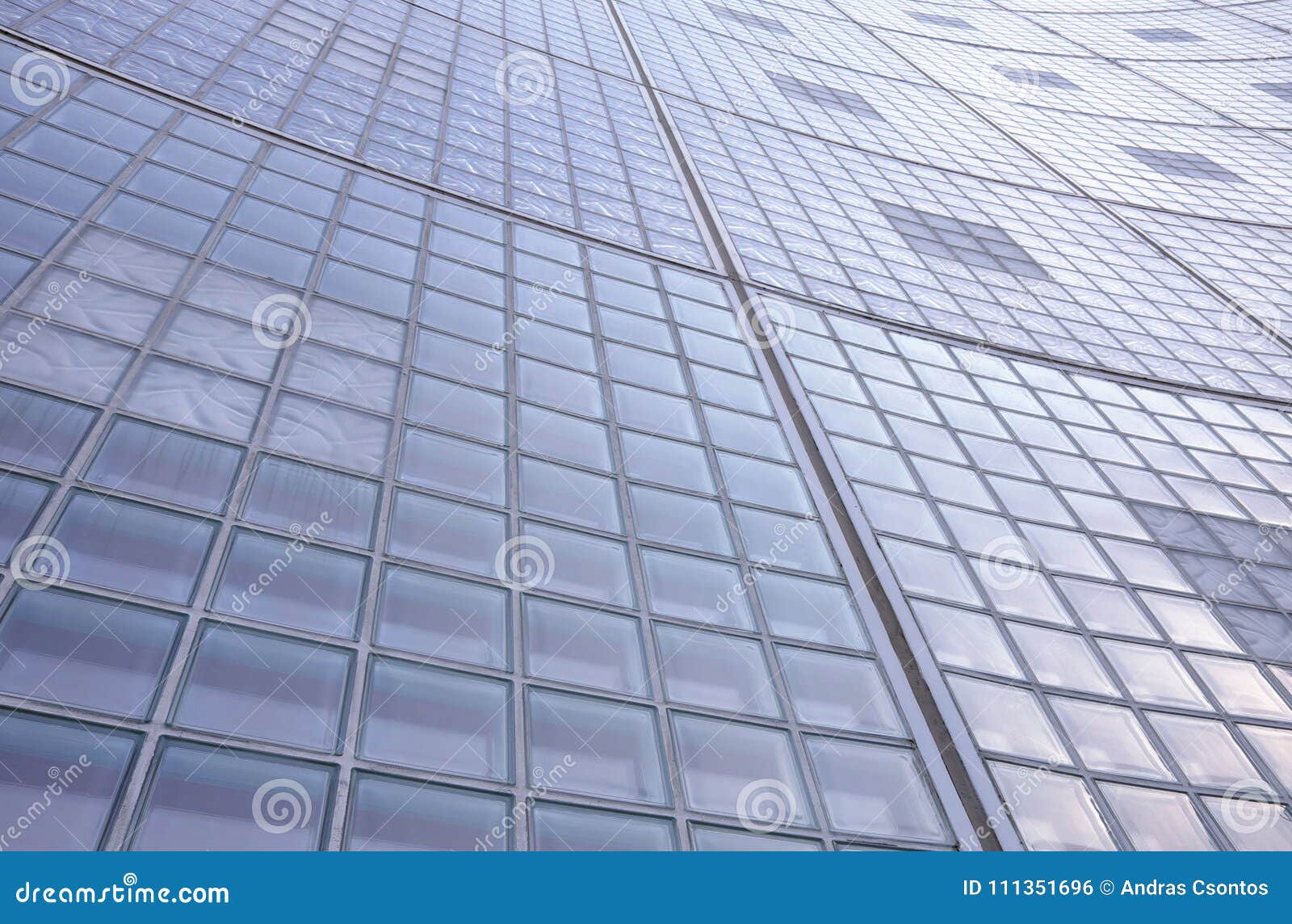 Glass Brick Wall Pattern Exterior of a Tall Building Stock Photo ...