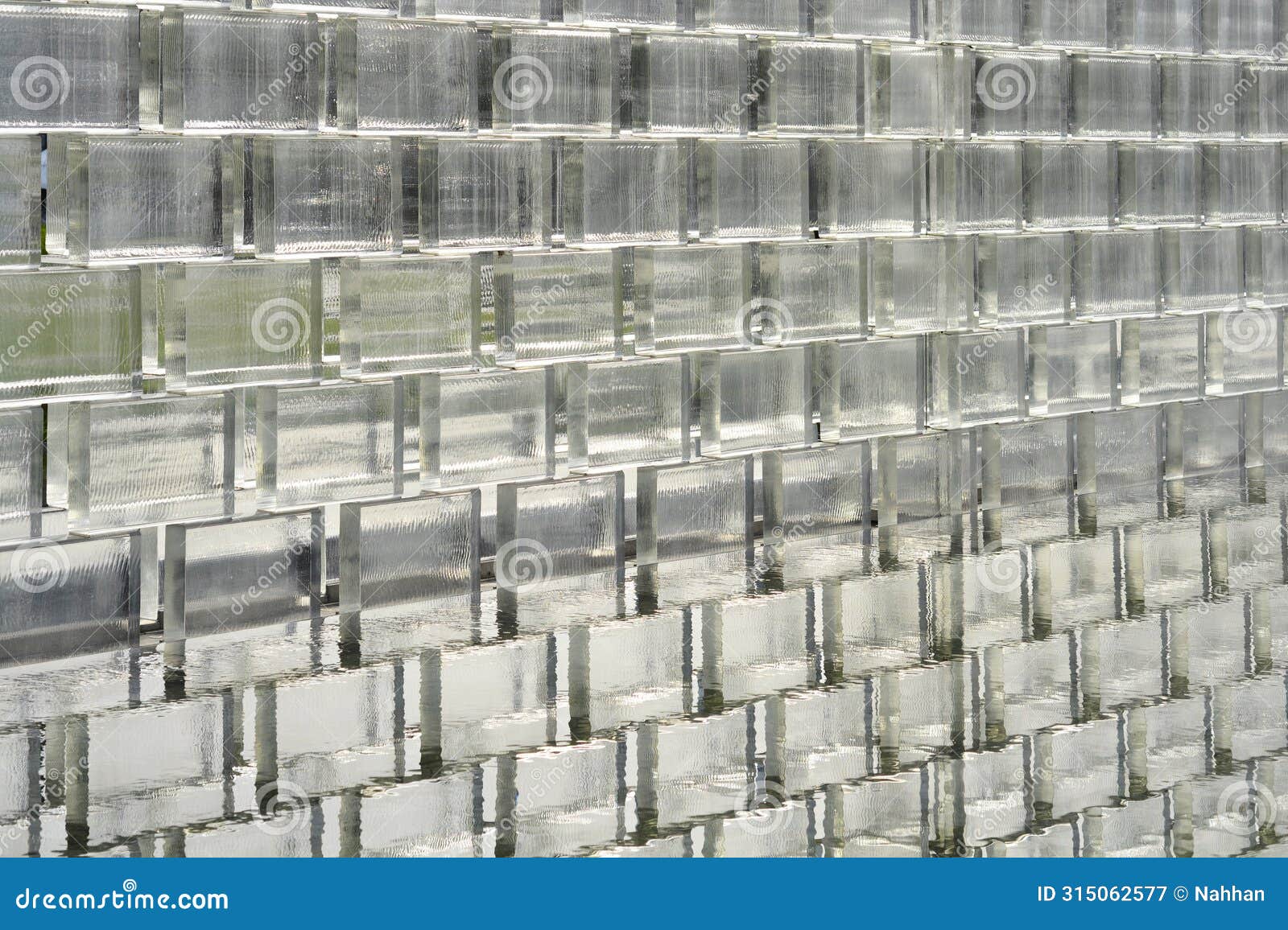 Glass brick wall stock image. Image of architecture - 315062577