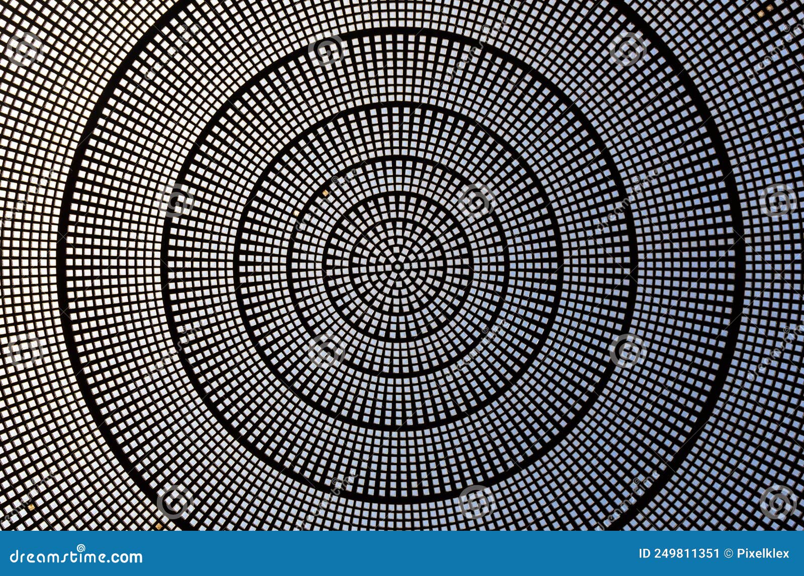 Glass Bricks Arranged Concentrically, Abstract Background Stock Image ...