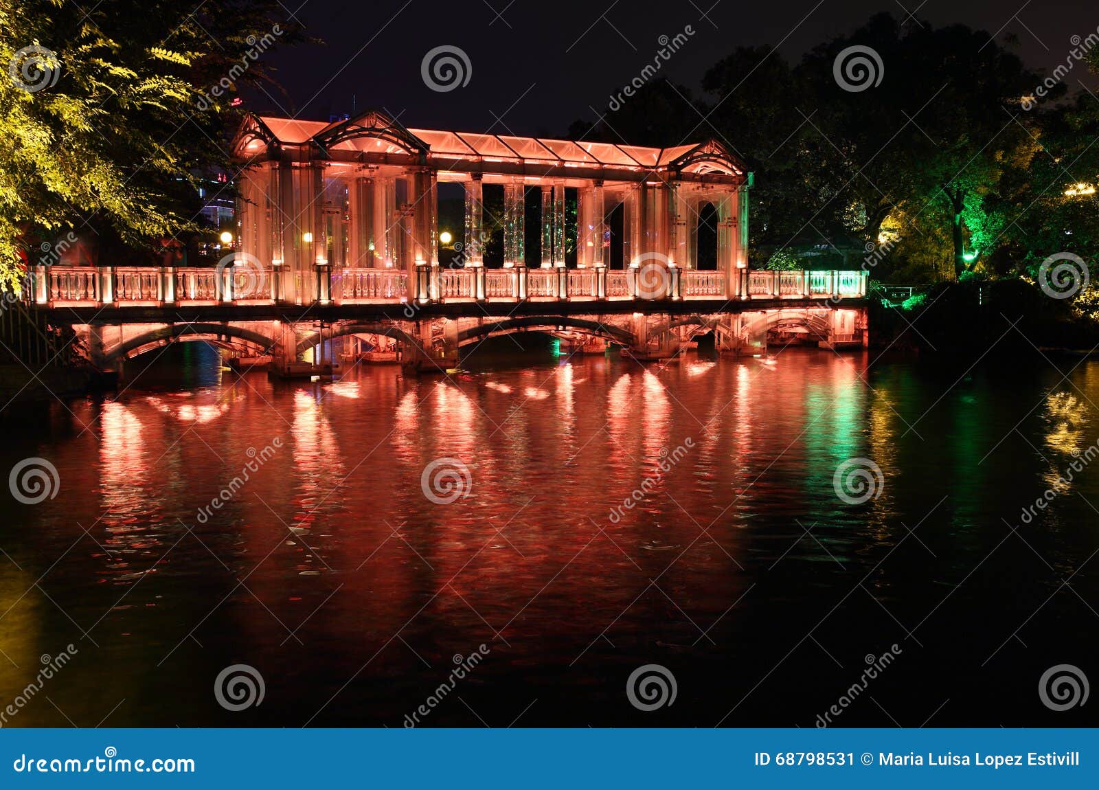 Glass Bridge Construction Details Of System Connectors. Stock ...