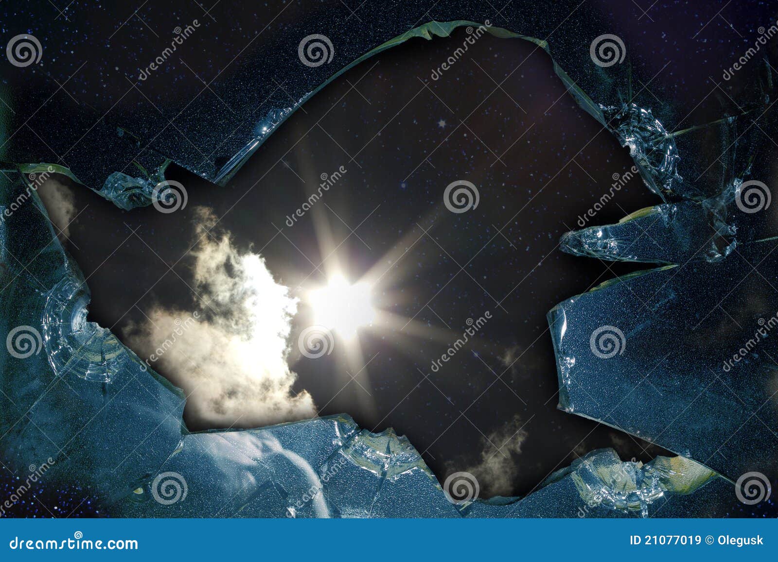 Glass broken hole star stock image. Image of shot, broken - 21077019