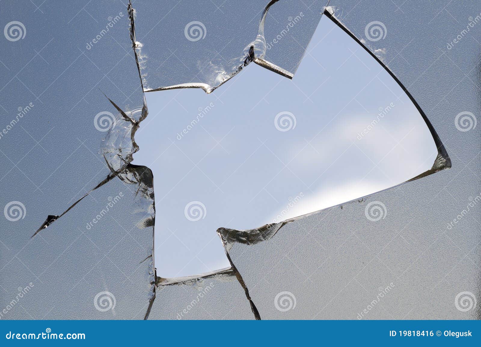 Glass Broken Screen Television Sky Stock Photo - Image of hole, cracks ...