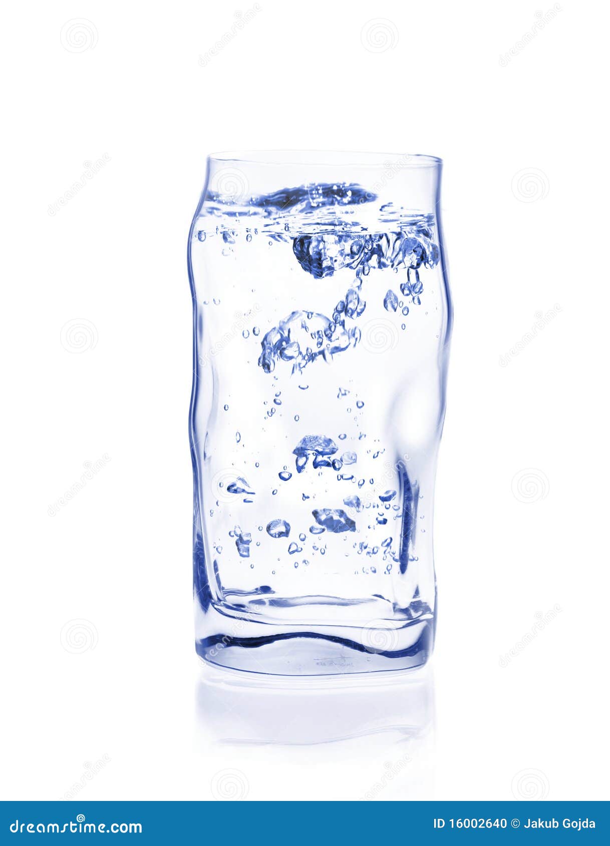 Glass with bubbles stock photo. Image of clear, freshness - 16002640