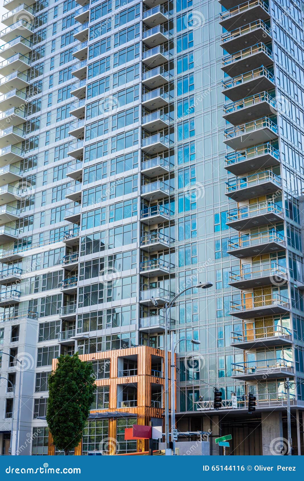 Glass Building Construction Completed Stock Photo - Image of ...