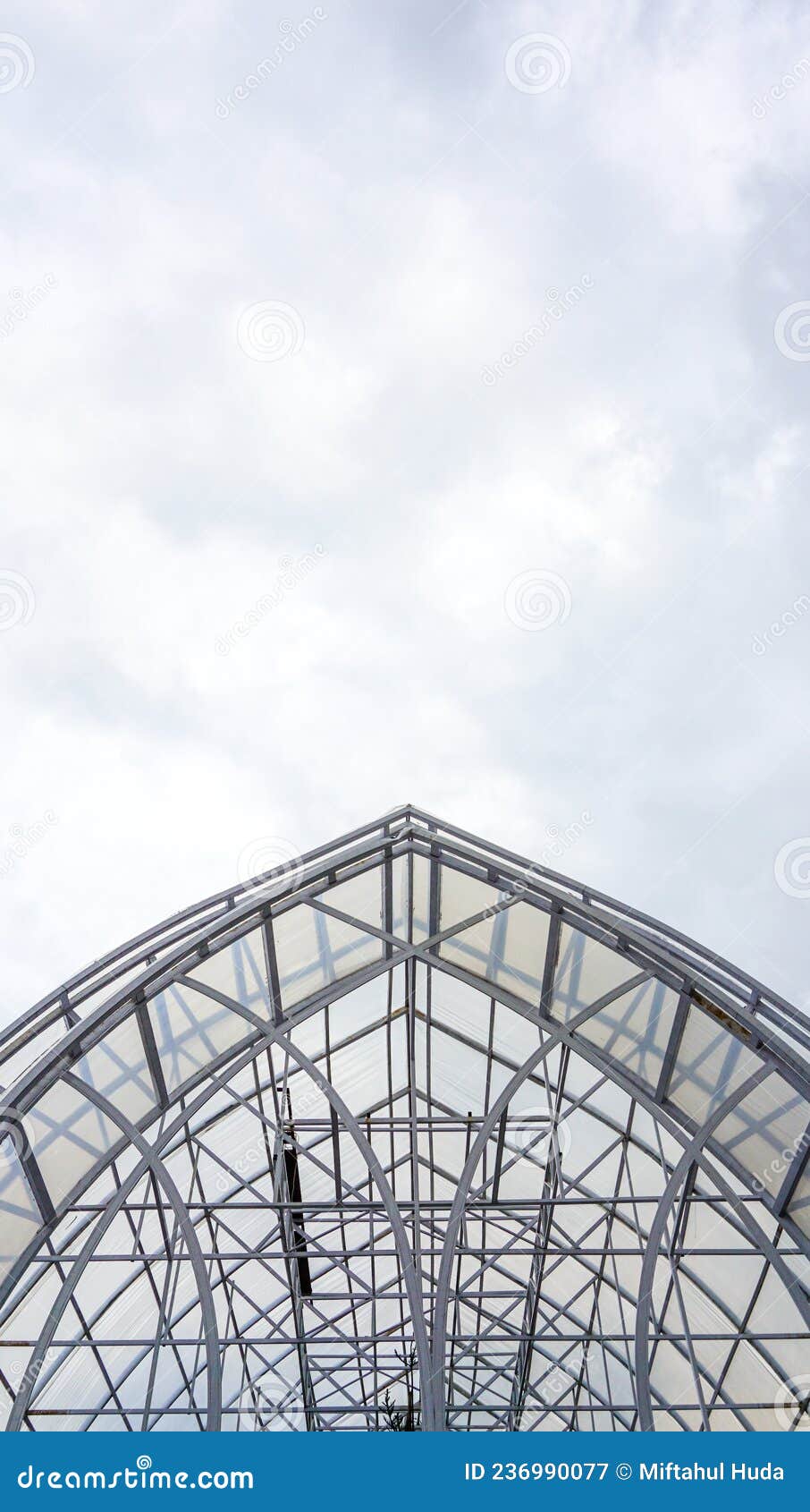 The Glass Building Construction Facade. Stock Image - Image of ...