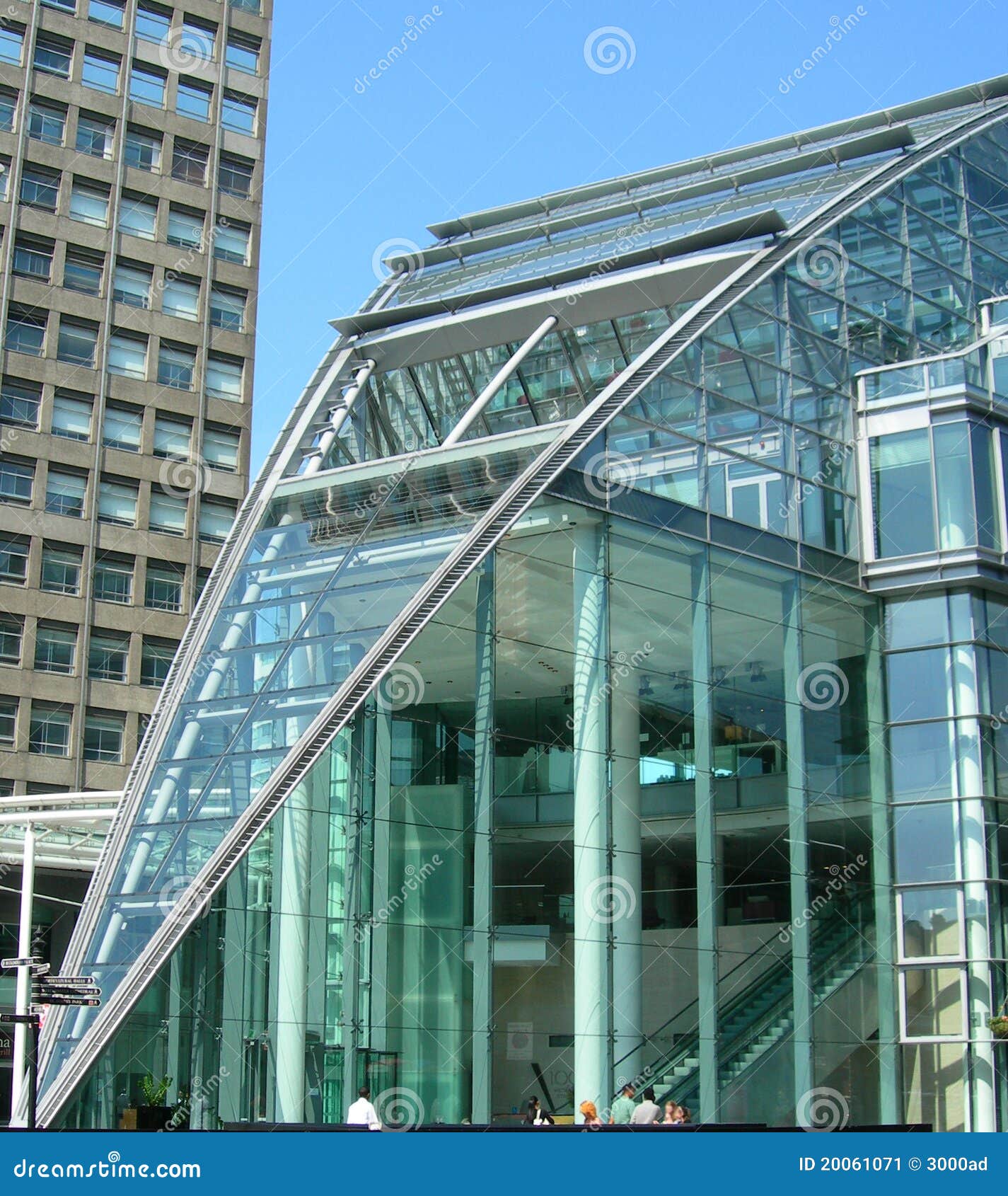 Glass Building in London UK Stock Image - Image of cityscape, detail ...