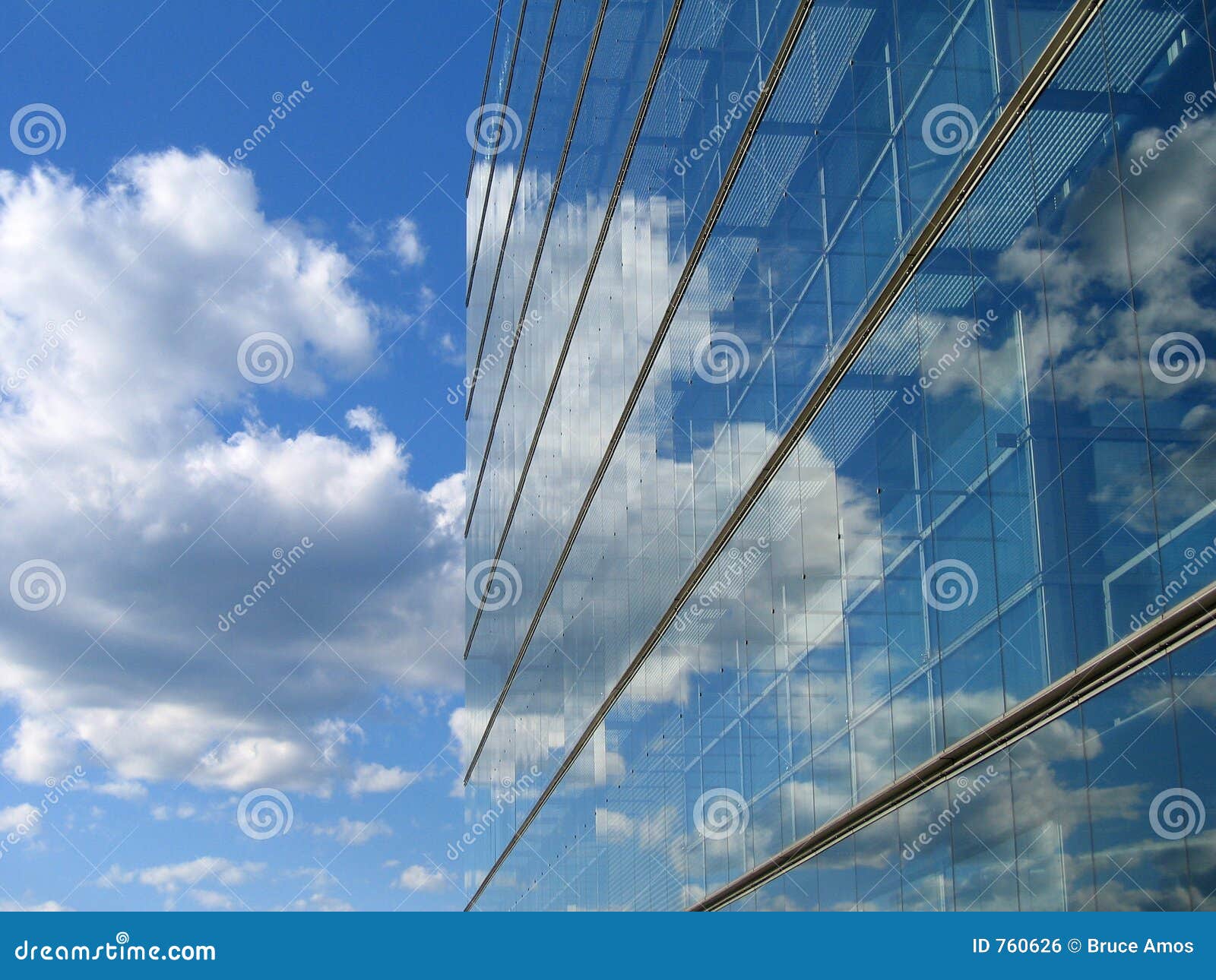 Glass Building reflection stock photo. Image of heaven - 760626