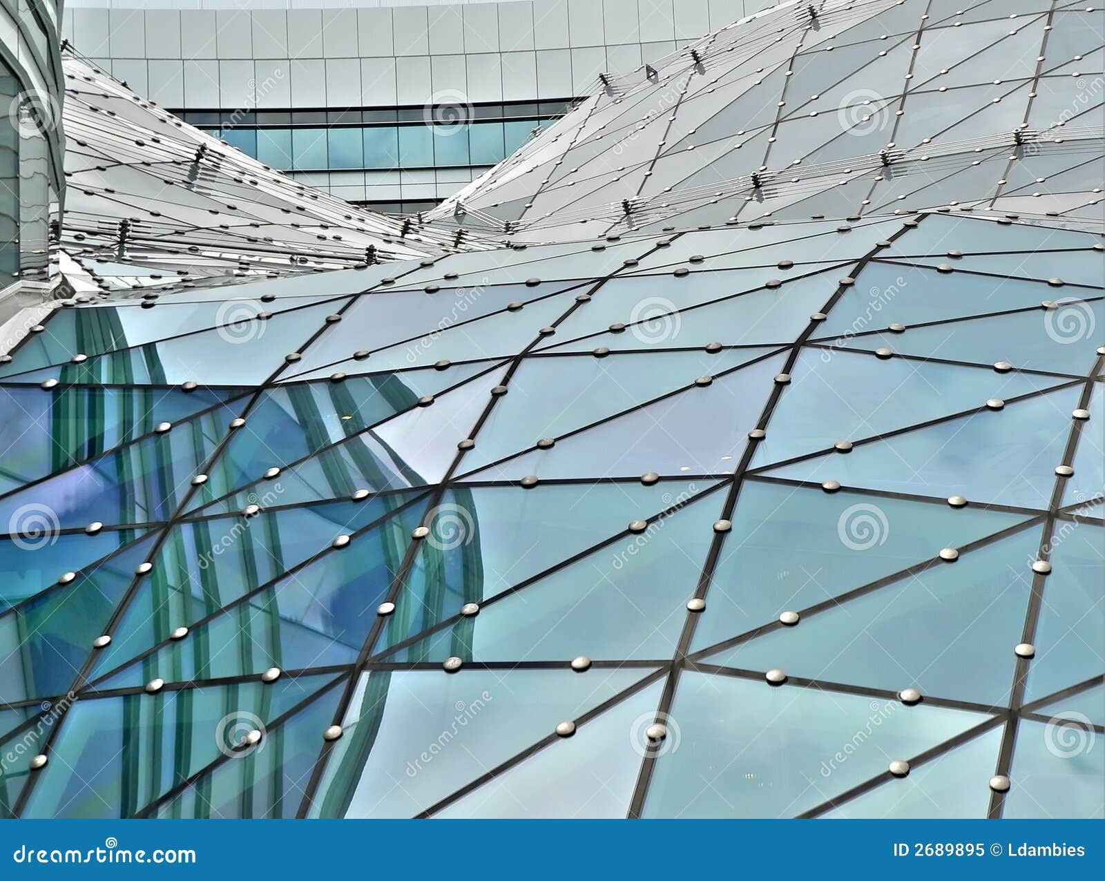 Glass building roof stock image. Image of building, warszawa - 2689895