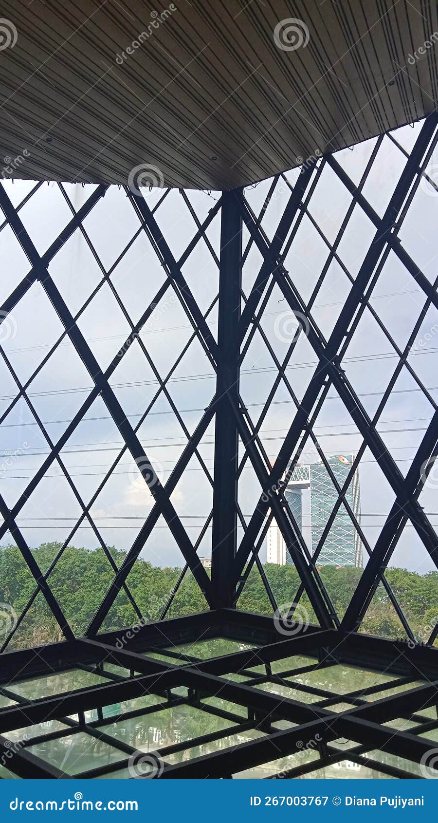 The Glass of the Building Seen from Inside during the Day Stock Image ...