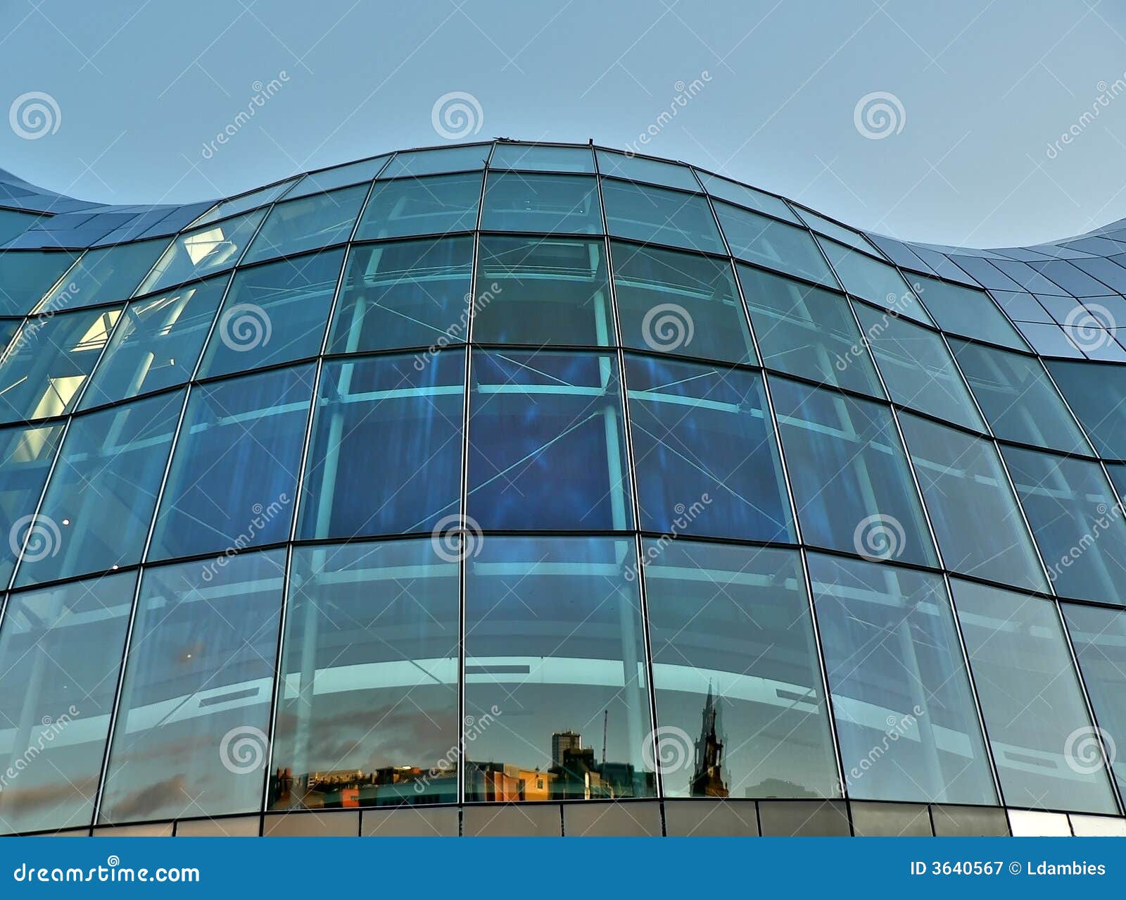 Glass building structure stock image. Image of theater - 3640567