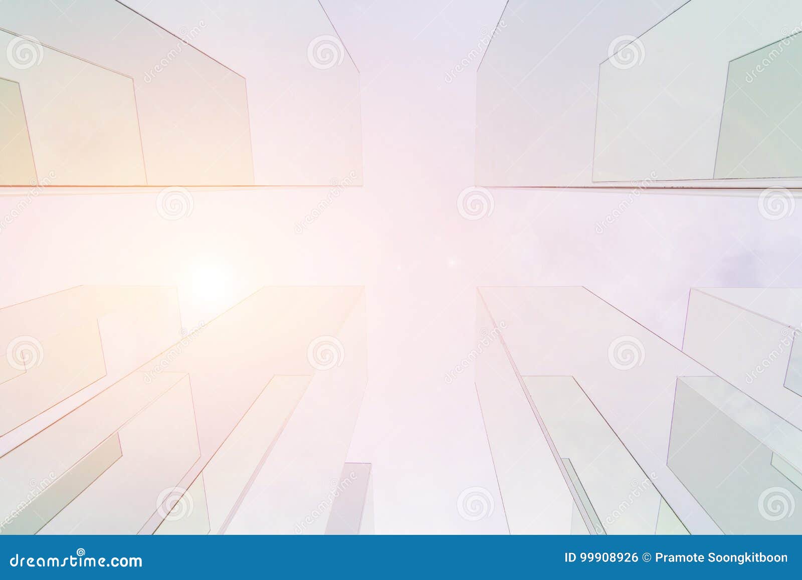 Glass Building with Sunlight Stock Photo - Image of city, construction ...