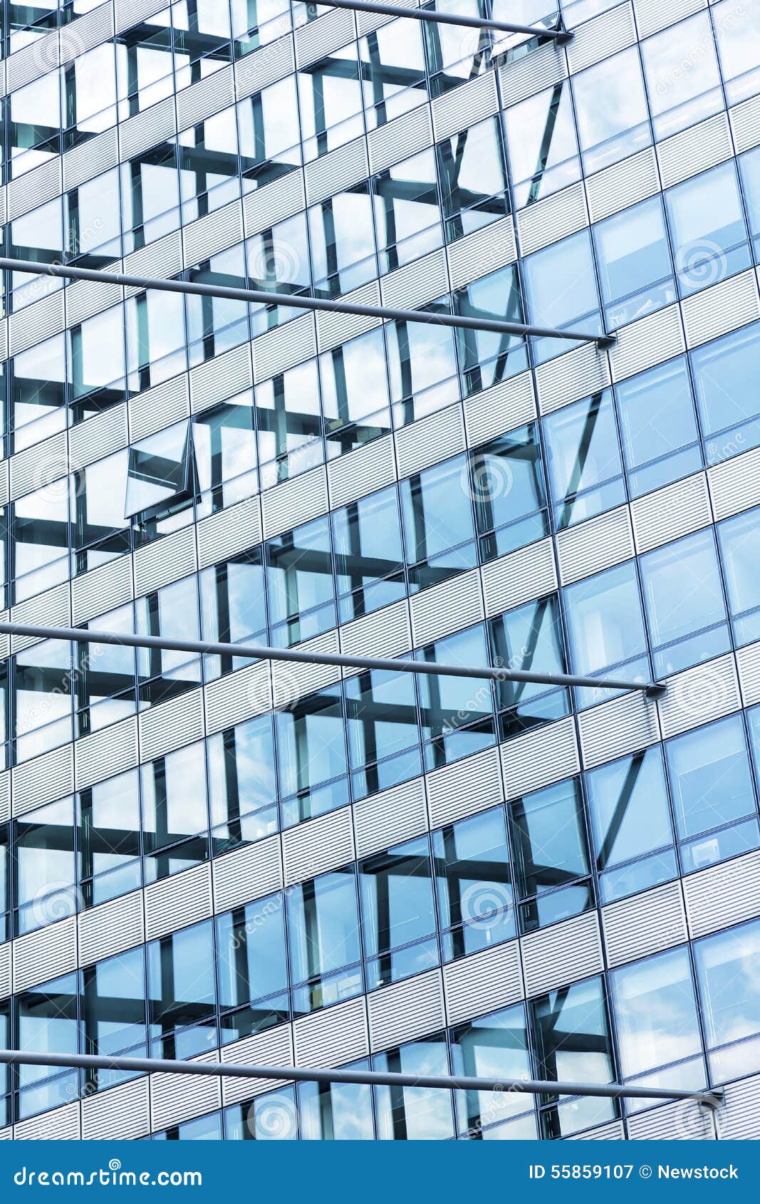 Glass Building, Toned Image Stock Image - Image of office, steel: 55859107