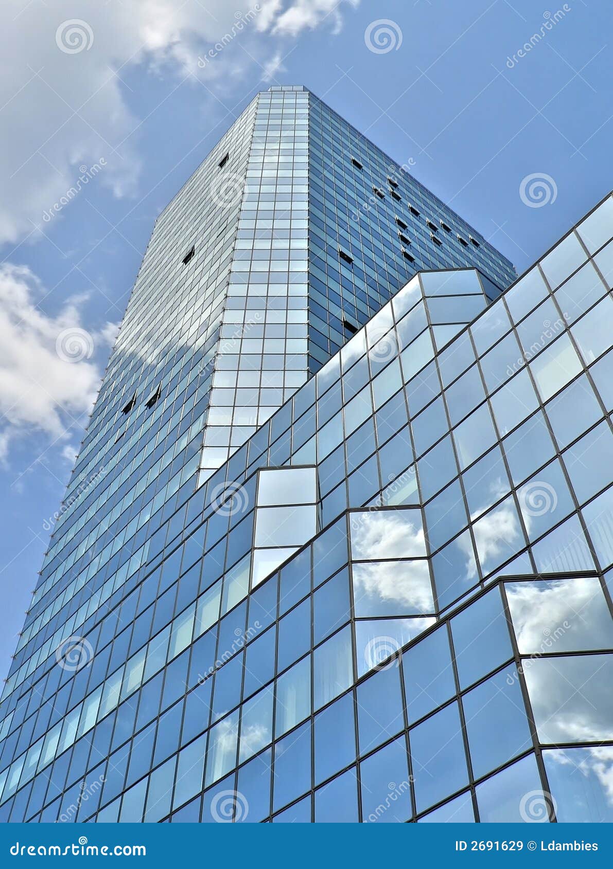 Glass building in Warsaw stock image. Image of building - 2691629