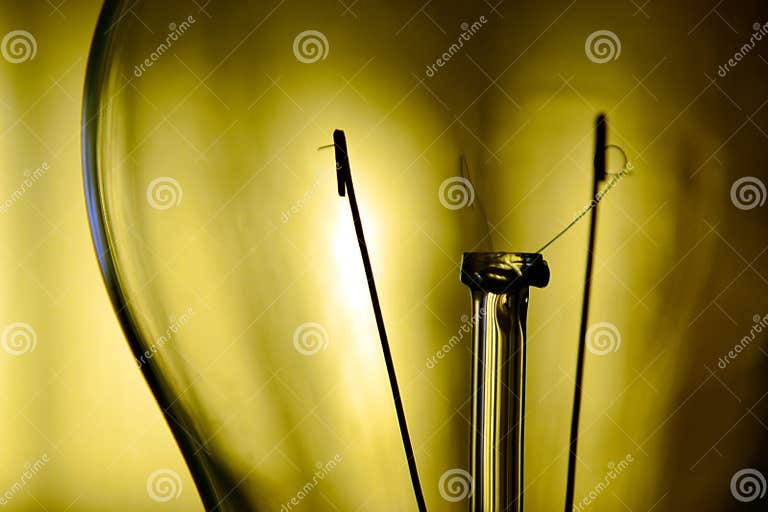 Through a glass Bulb stock image. Image of bulb, electricity - 41414031