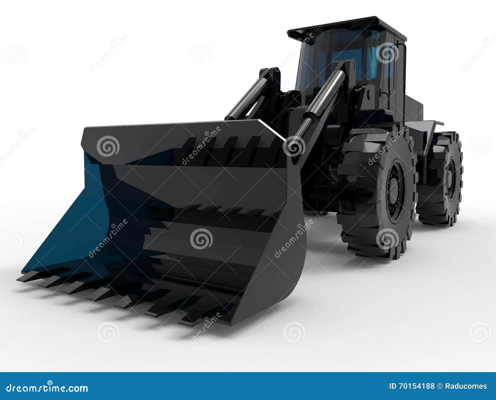 Glass Bulldozer Illustration Stock Illustration - Illustration of ...