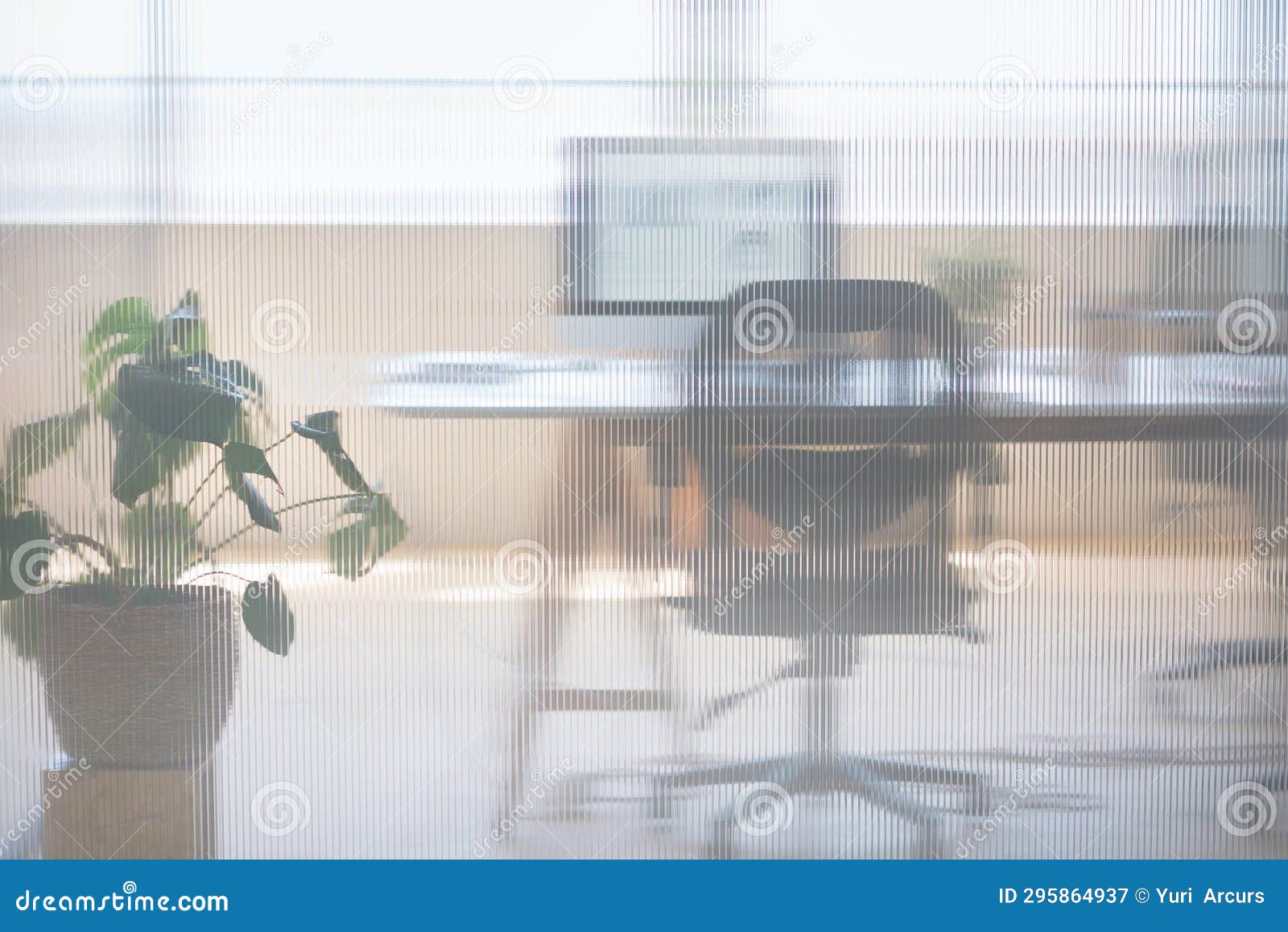 Glass, Business and Empty Room in an Office for Work with a Desk and ...