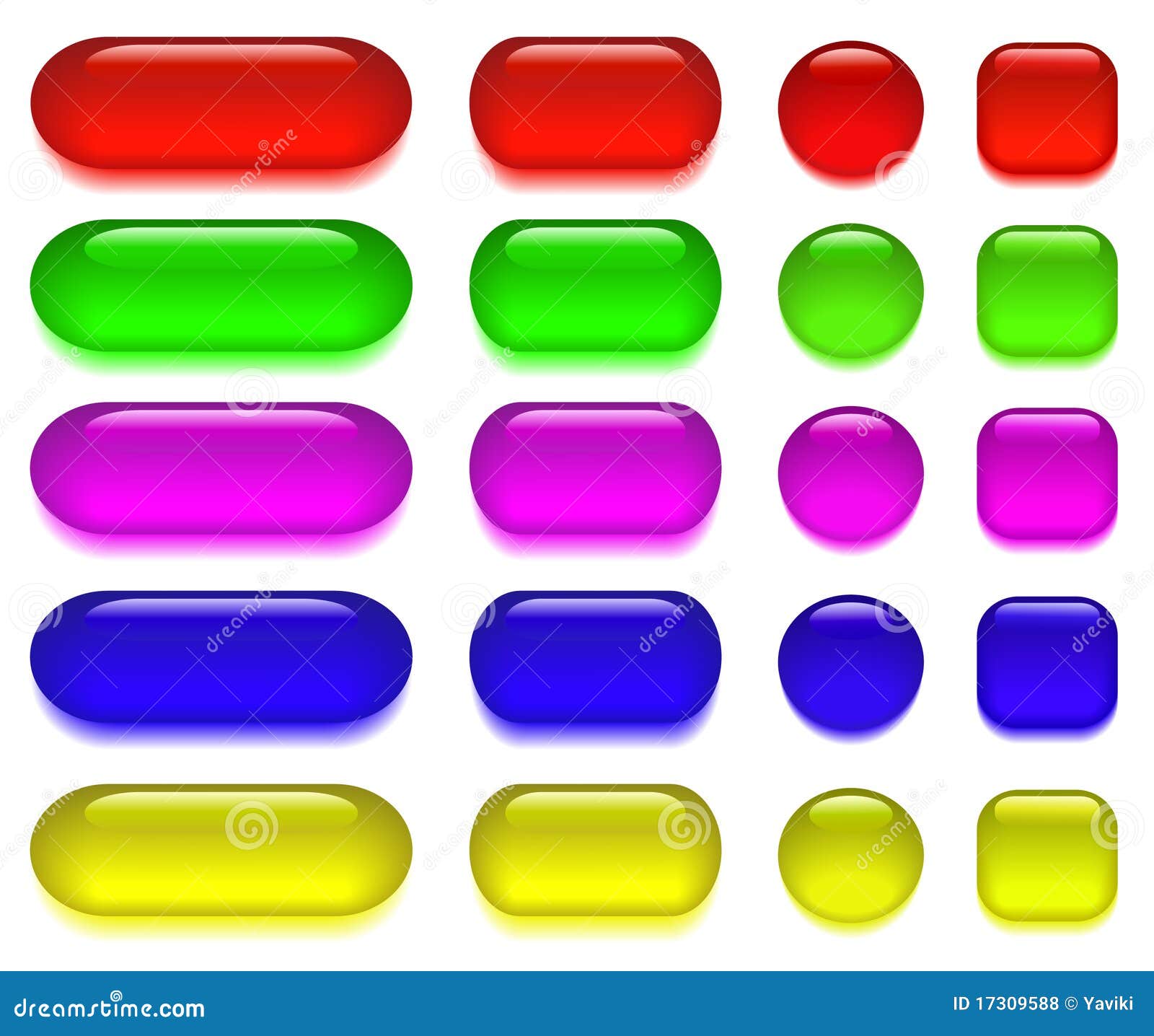 Glass button stock vector. Illustration of empty, graphic - 17309588