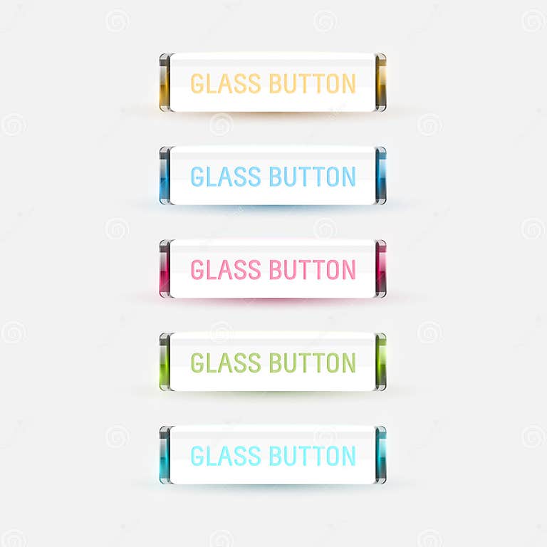 Glass Buttons stock vector. Illustration of display, rectangular - 29005280