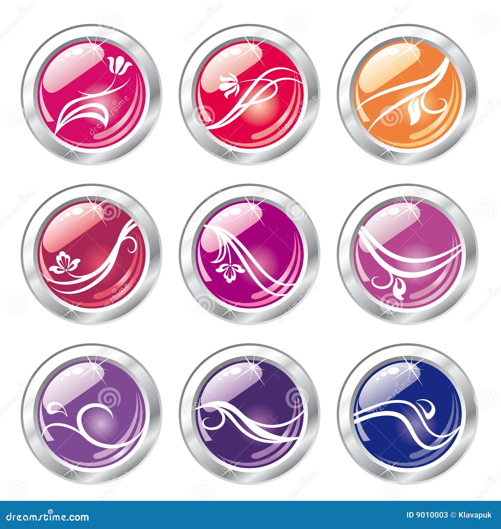 Glass buttons stock vector. Illustration of ball, brilliant - 9010003