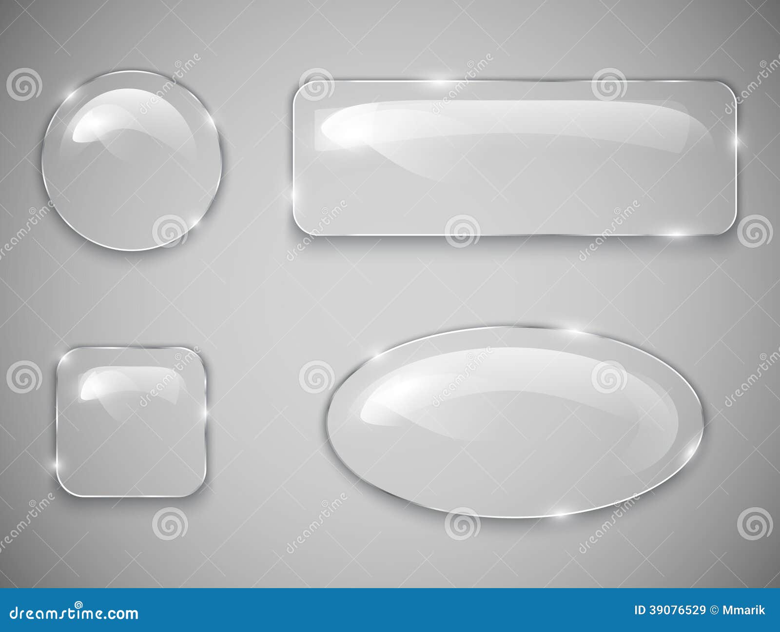 Glass Buttons Stock Vector Illustration Of Plate Material 39076529