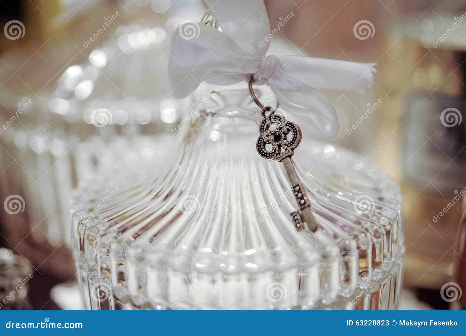 Glass Casket Close Up with Key Stock Image - Image of dessert, hold ...
