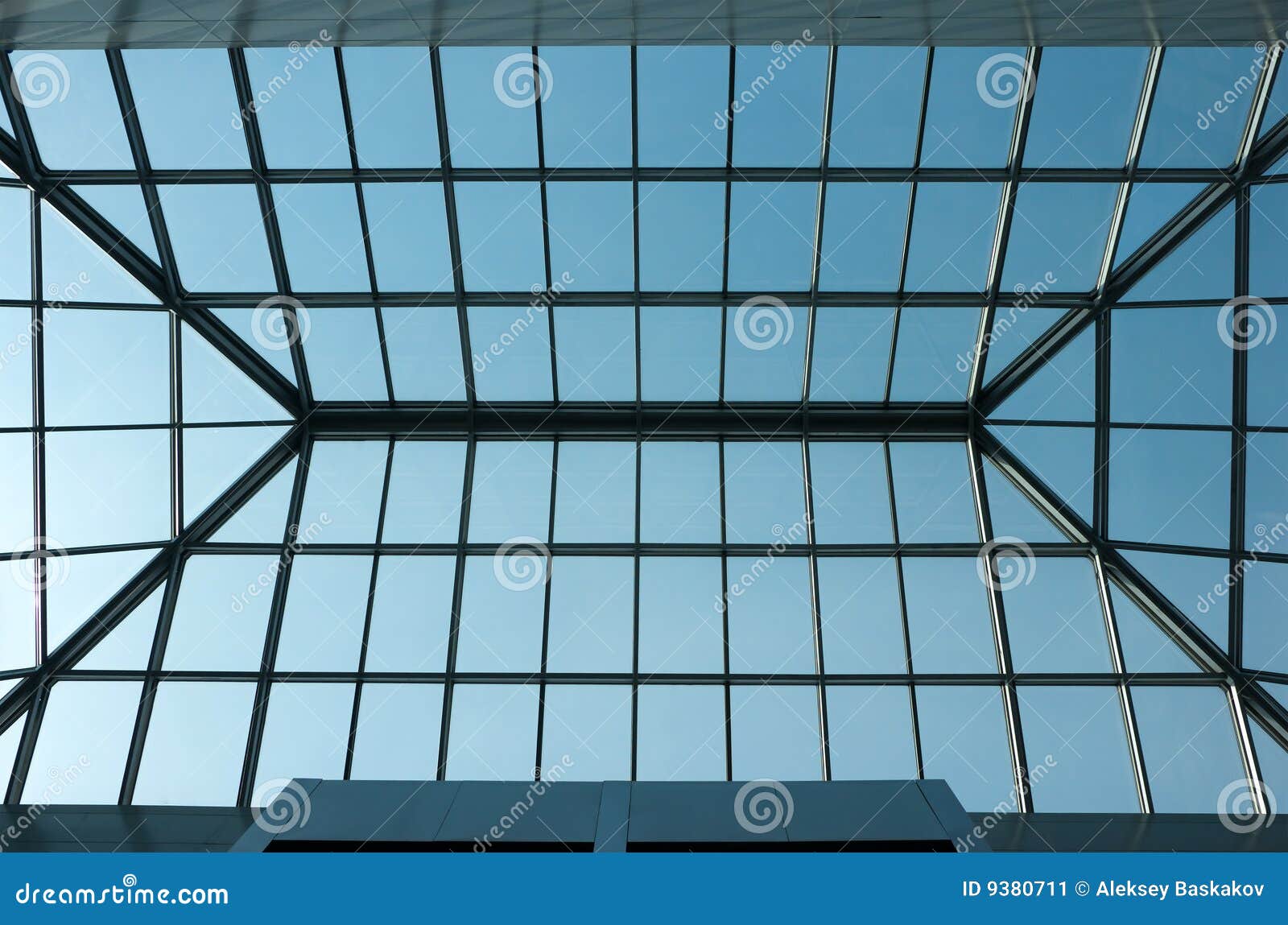 Glass ceiling stock image. Image of blue, occupation, architecture ...