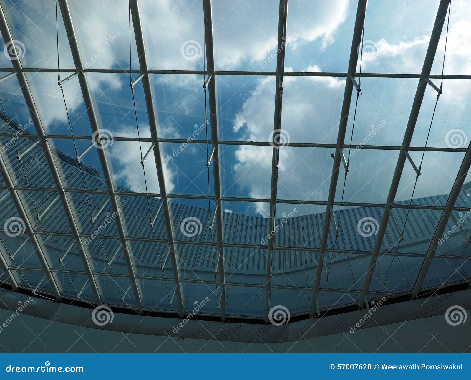 Glass ceiling stock photo. Image of roof, ceiling, cloud - 57007620