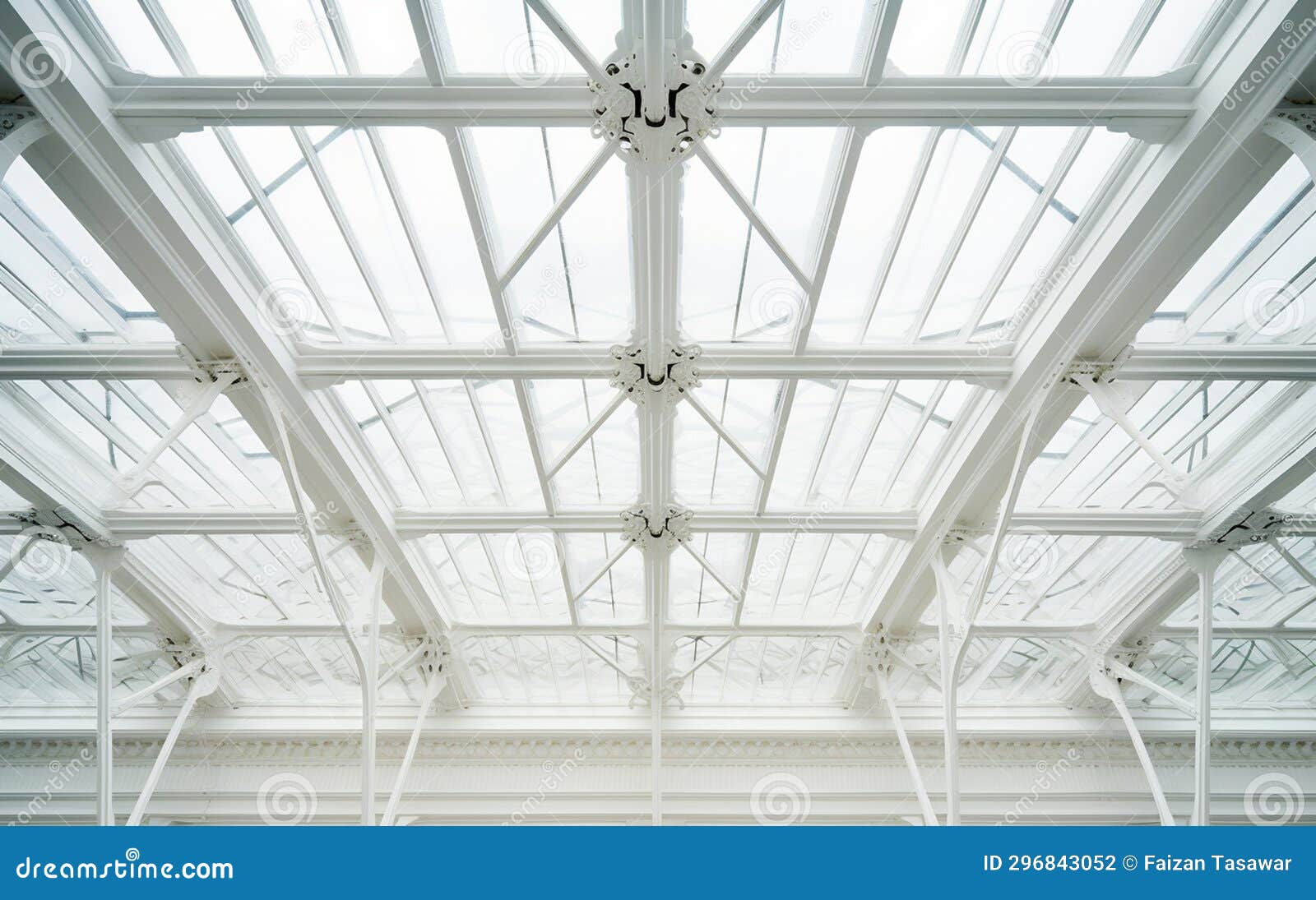 Glass Ceiling Panels on a White Background -Generative Ai Stock Photo ...