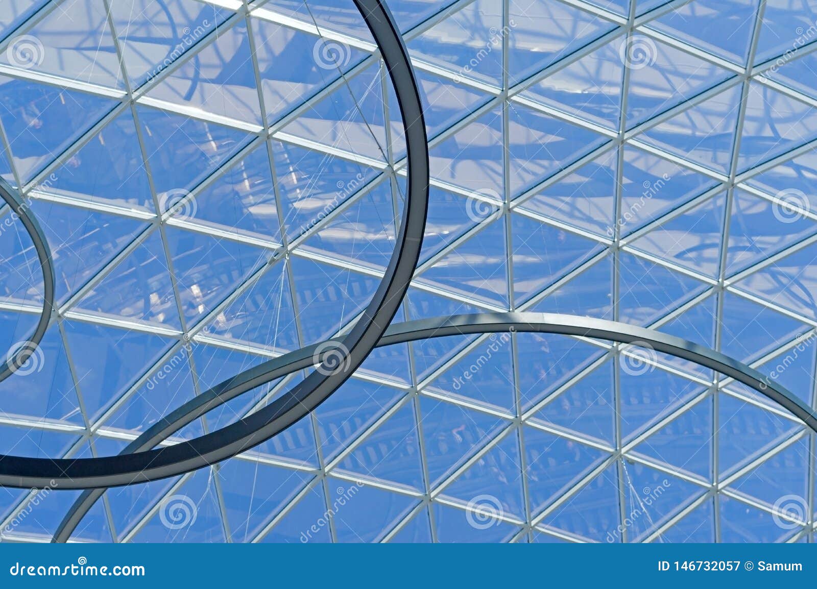 Glass ceiling with window stock image. Image of interior - 146732057