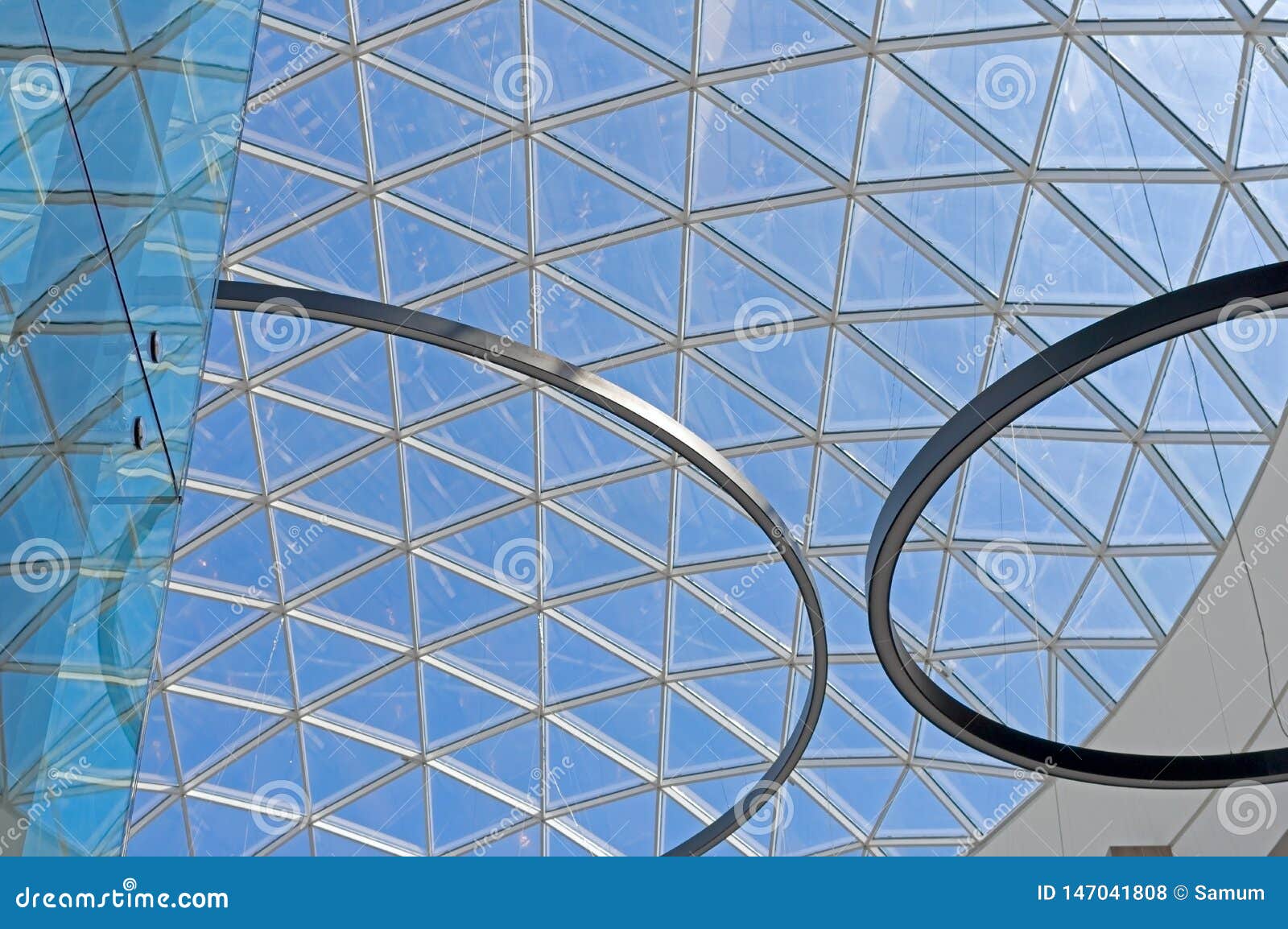 Glass ceiling with window stock photo. Image of urban - 147041808