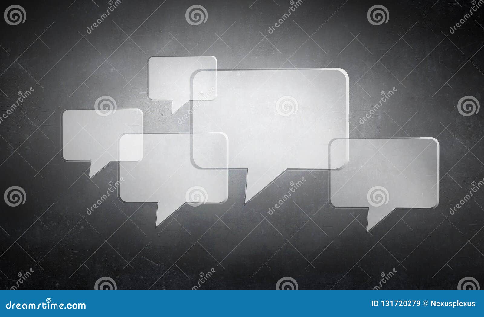 Glass chat icon stock image. Image of graphic, collection - 131720279