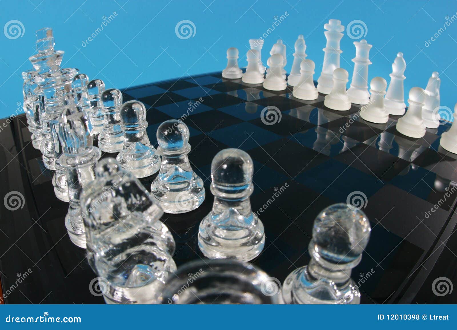 Glass chess board stock photo. Image of white, game, translucent - 12010398