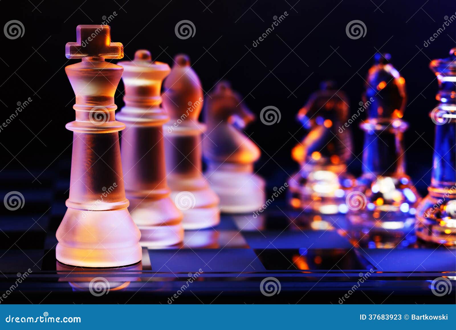 Chess - Blue Neon Announcement Signboard Royalty-Free Stock Photo ...
