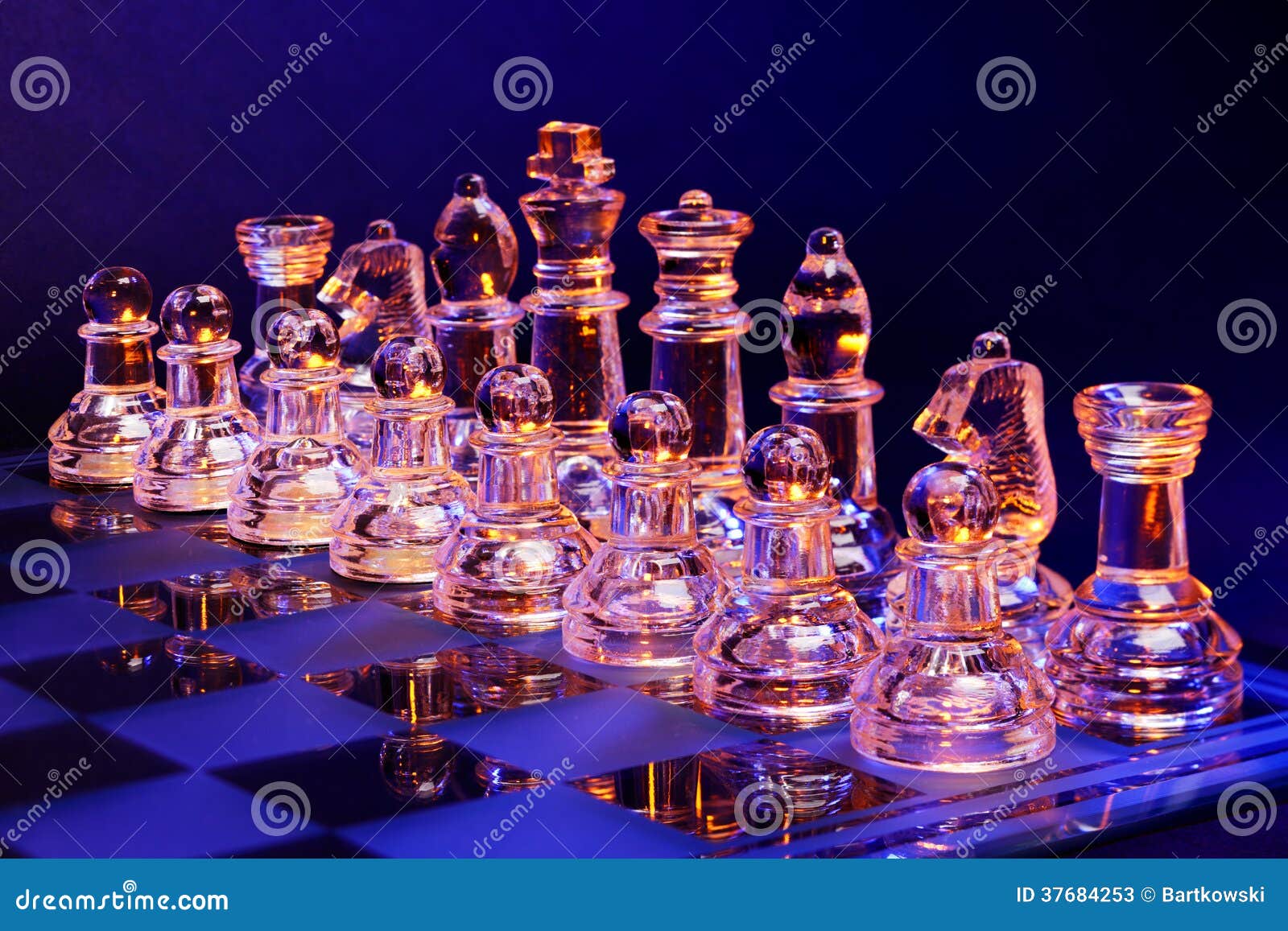 Chess - Blue Neon Announcement Signboard Royalty-Free Stock Photo ...