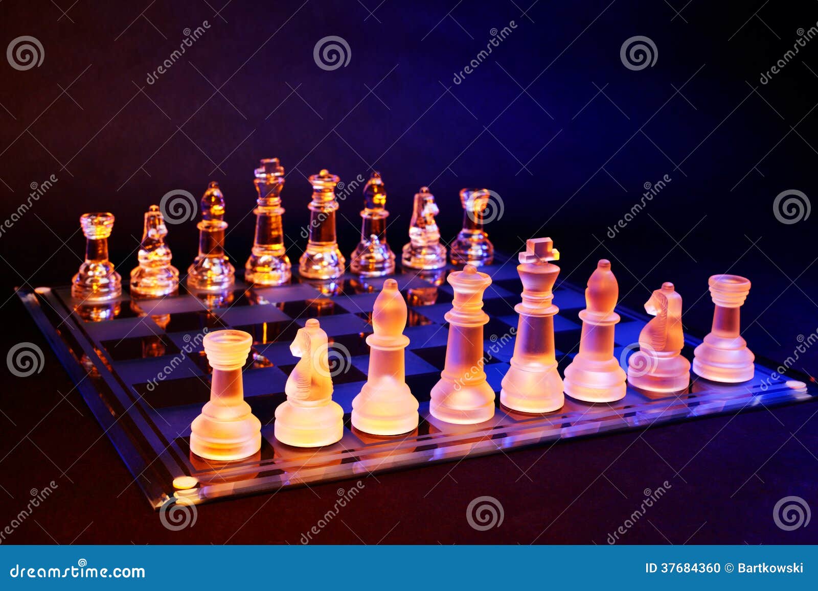 Chess - Blue Neon Announcement Signboard Royalty-Free Stock Photo ...