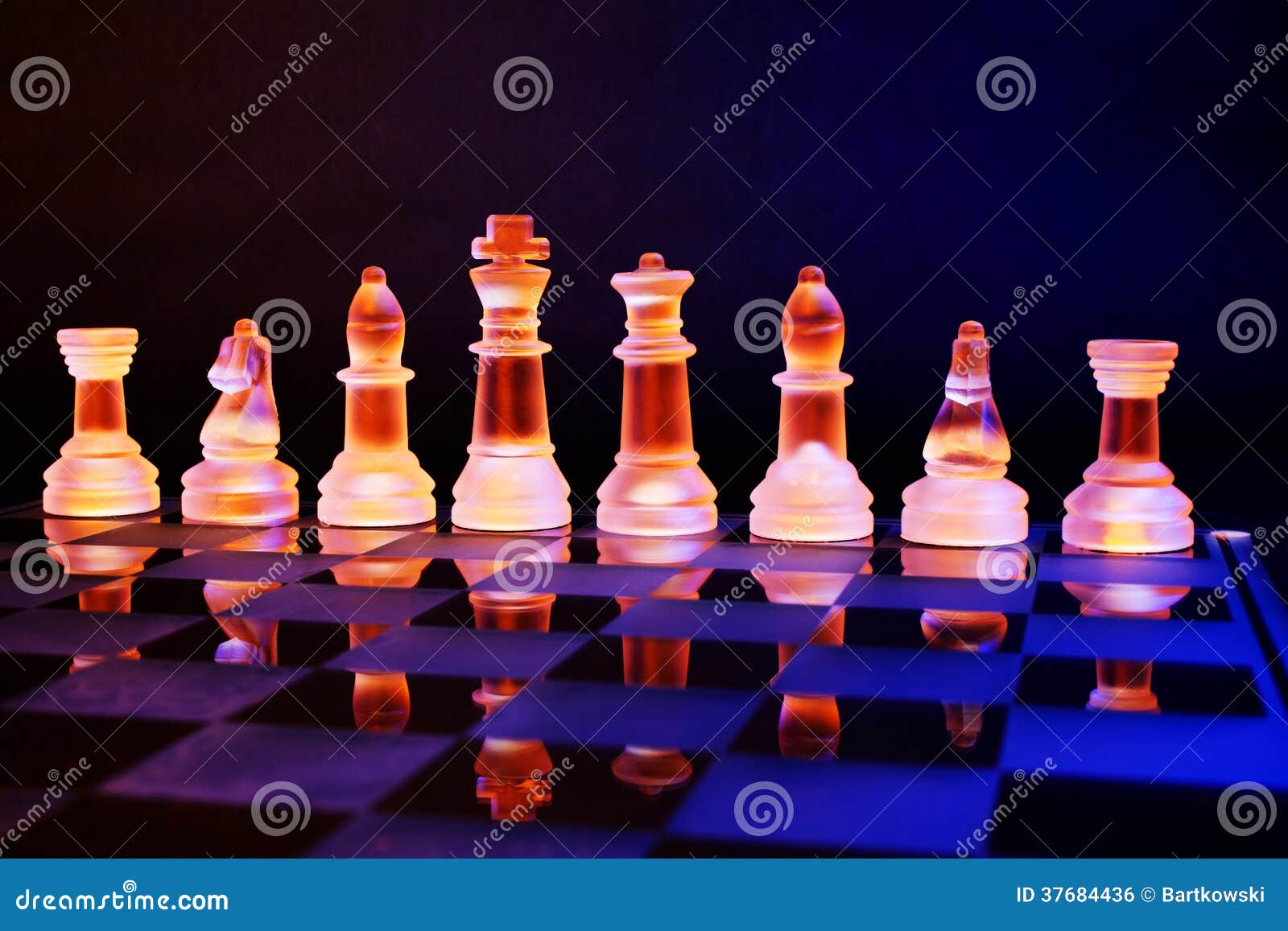 Chess - Blue Neon Announcement Signboard Royalty-Free Stock Photo ...