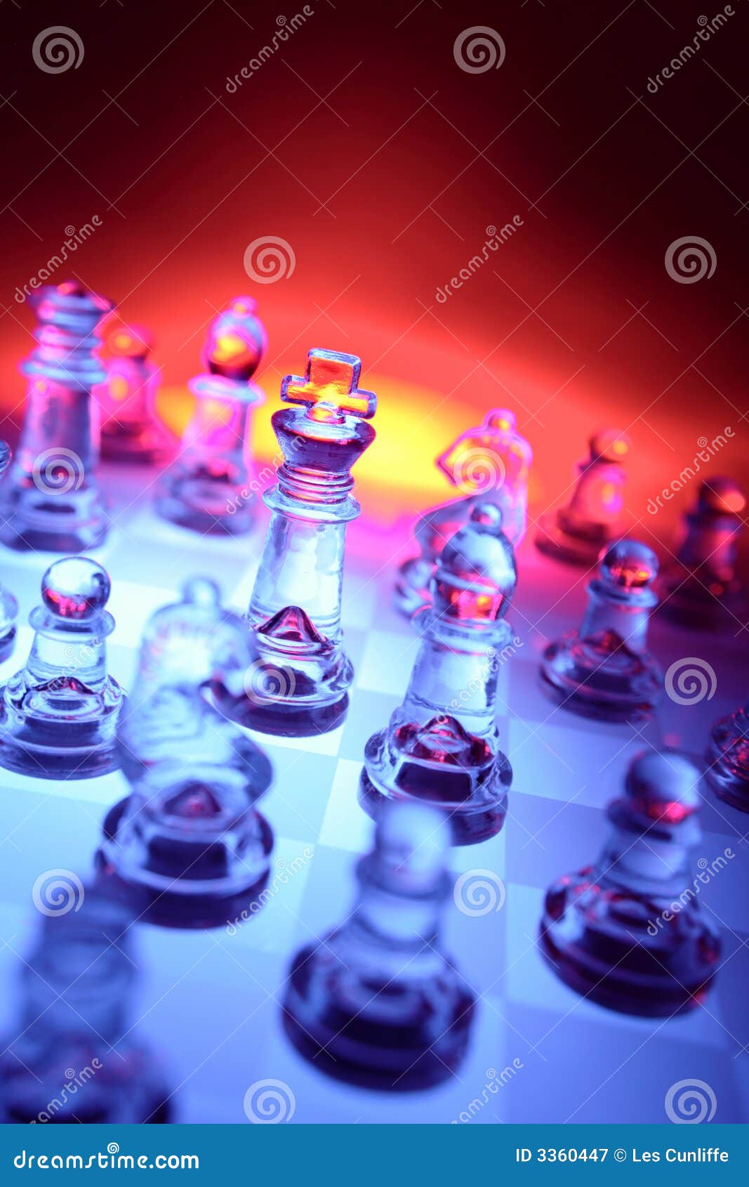 Glass Chess Set Wallpaper